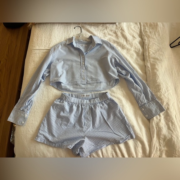 Reformation | Intimates & Sleepwear | Reformation Baby Blue Striped ...